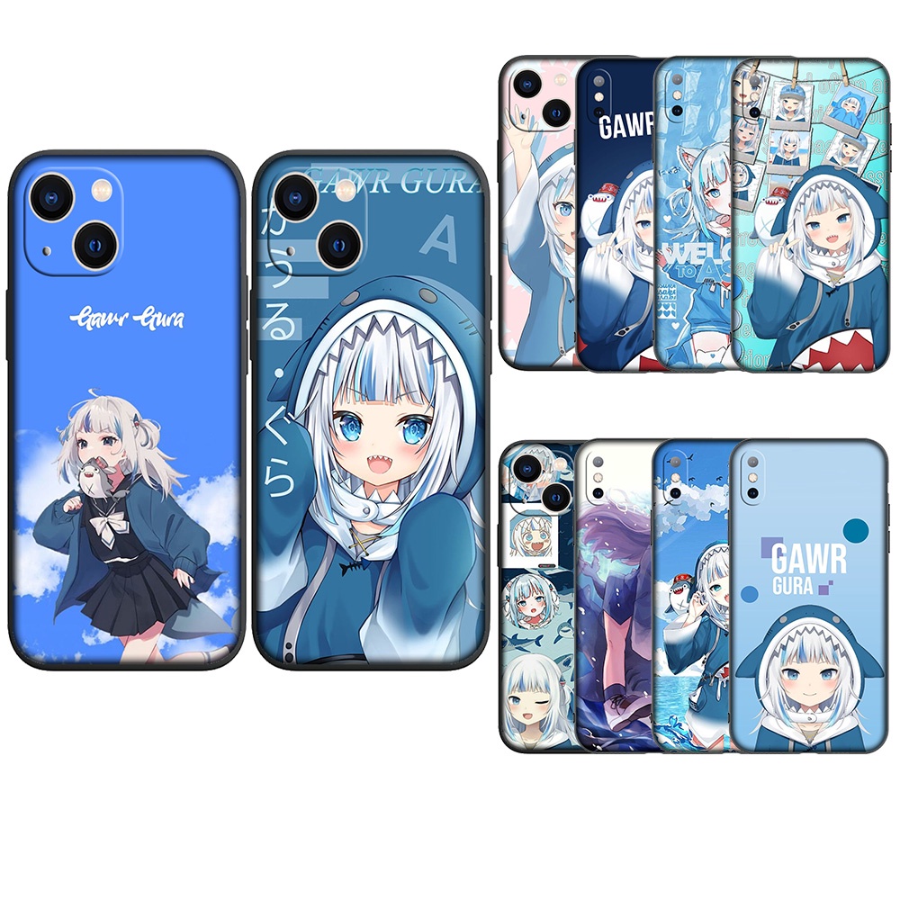 ZY2 Anime Gawr Gura Soft silicone Case for iPhone 13 Pro Mini SE 2016 ...