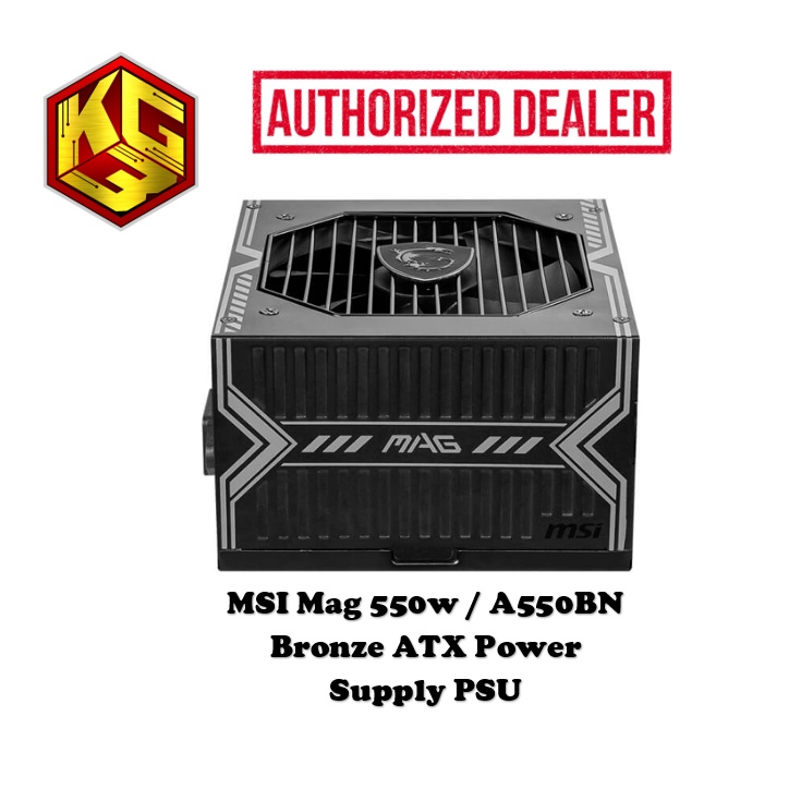 MSI Mag A550BN / A650BN 550W 650W 80+ Bronze Non-Modular Power Supply ...
