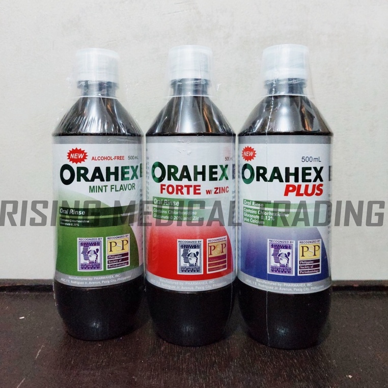 Orahex 500ml (Forte /Alcohol Free / Plus) Exp Dates: Plus: 2027 ...