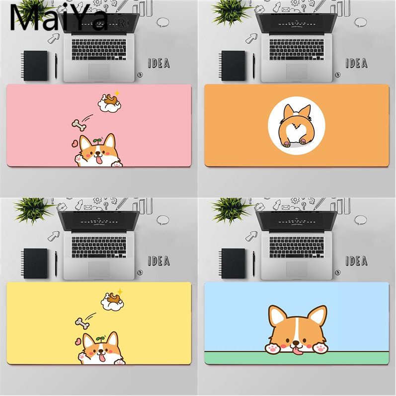 High Quality Welsh Corgi Lovely Animal Unique Desktop Pad Game Mousepad ...
