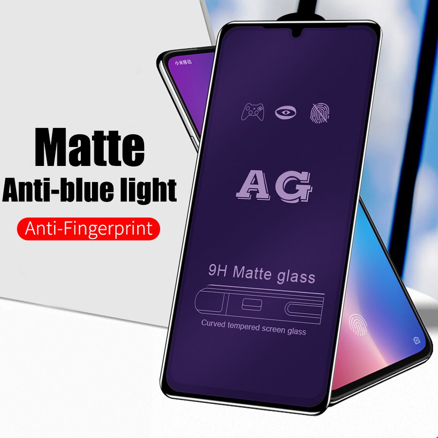 Full Cover Glue Matte Tempered Glass For OPPO F11 F9 Pro F7 F5 A7 A5 A9 ...
