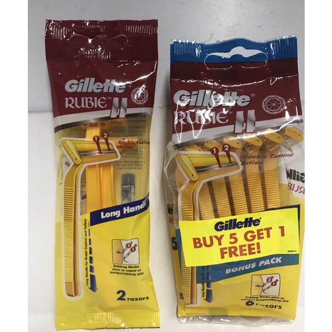 GILLETTE Rubie II Long Handle Razor | Shopee Philippines