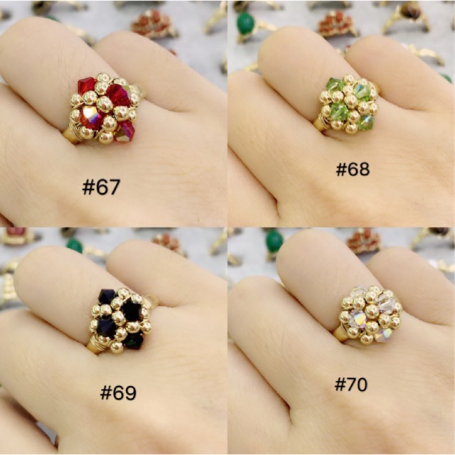 US Gold 10K Swarovski Stone Ring | Shopee Philippines
