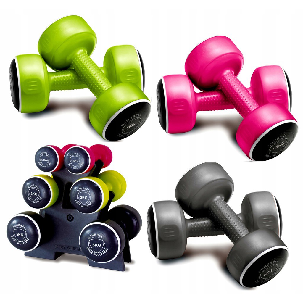 Body Sculpture – Smart Dumbbell Set (1.5kg-2pcs)(3kg-2pcs)(5kg-2pcs)(BW ...
