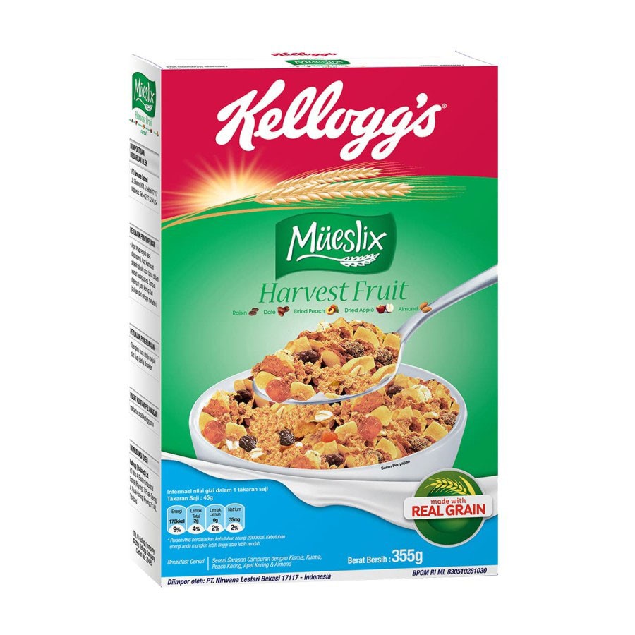 Kelloggs Mueslix Harvest Fruit Cereal 355 gr | Shopee Philippines