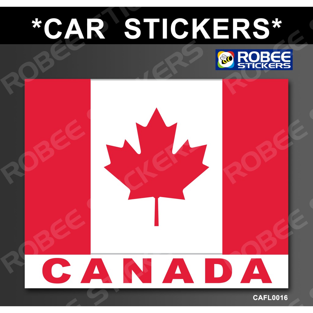 Sticker Decal Canada Flag Straight cut | Shopee Philippines