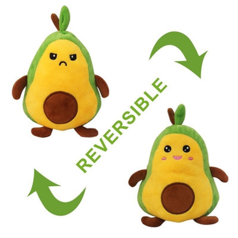 Reversible Avocado Cute Avocado Stuffed Plush Toy Filled Doll Fruit Toy ...