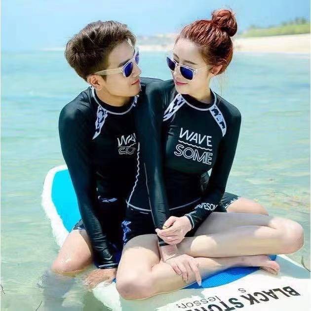 korean bangkok summer sunbathing suit couple terno rashguard | Shopee ...