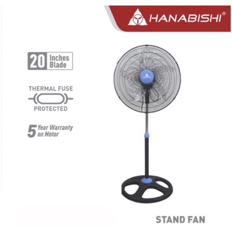 Hanabishi Stand Fan 20 inches Windmill-20SF | Shopee Philippines