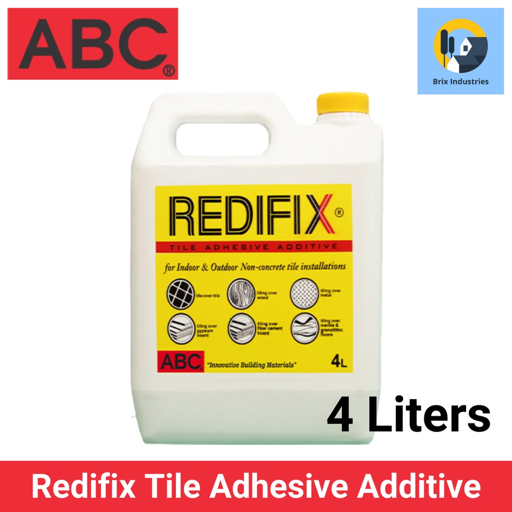 ABC Redifix Tile Adhesive Additive 4L (Gallon) | Shopee Philippines