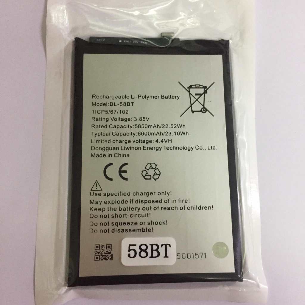 Battery For Tecno BL-58BT Tecno Pouvoir 4 Pro REPLACEMENT | Shopee ...