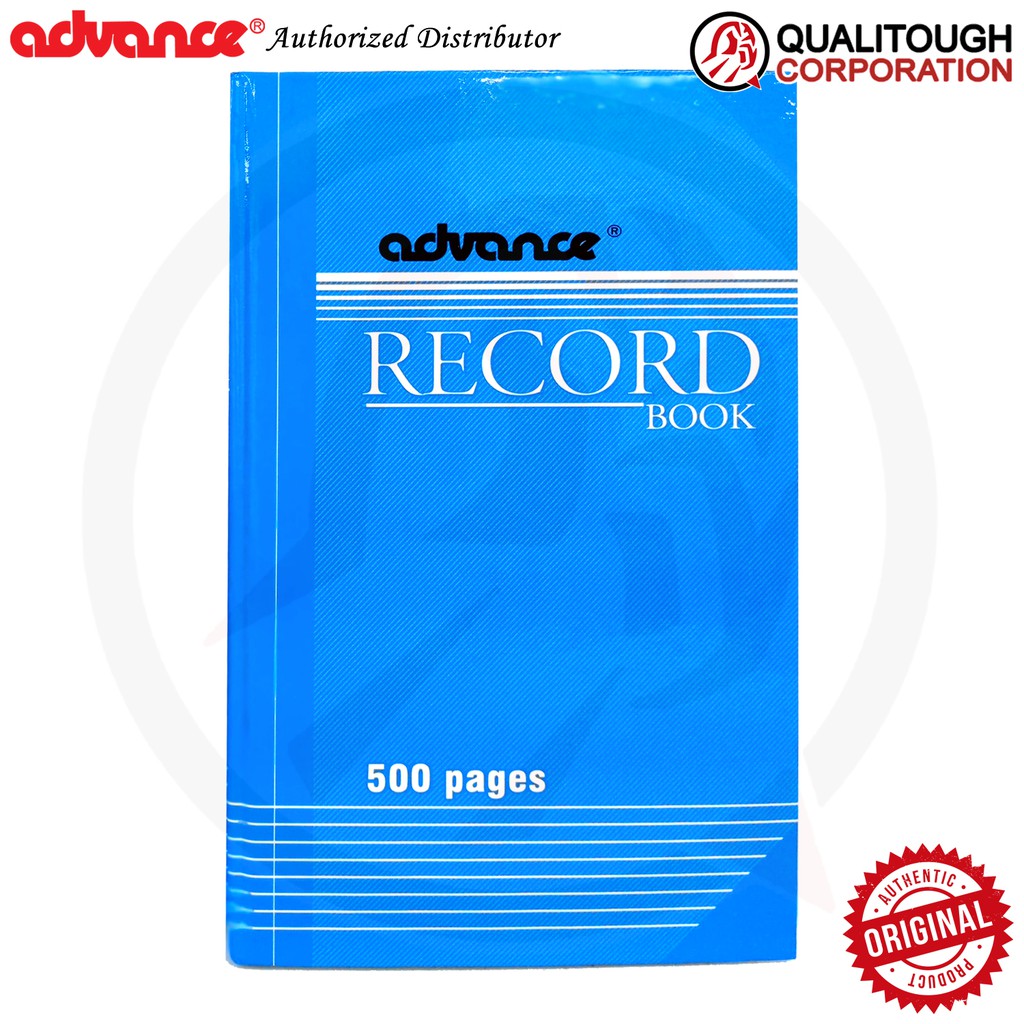 Advance record book 500 pages 500pp | Shopee Philippines