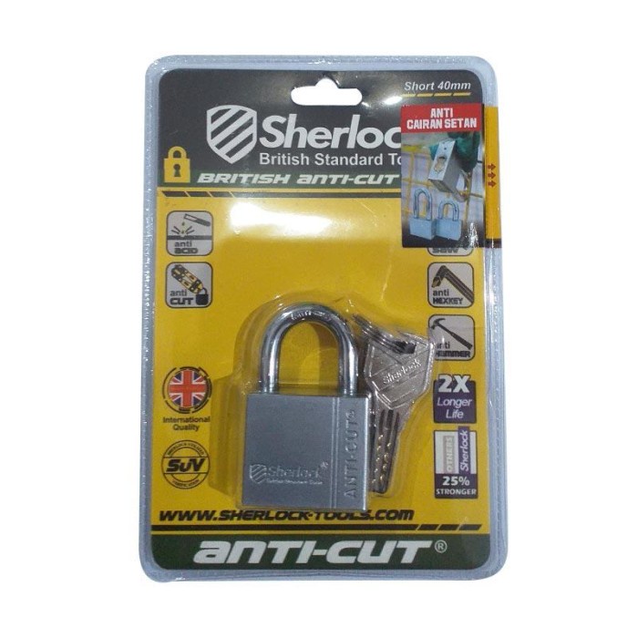 Sherlock Padlock Grendel Padlock Grendel Lock Lock 40mm Short | Shopee ...