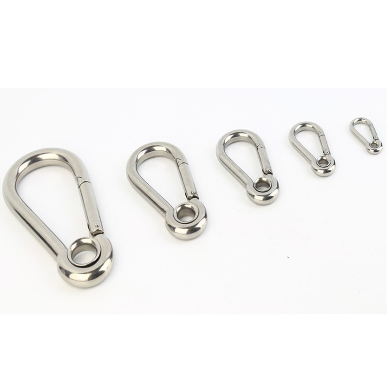 1Pc M4-M10 Carabiner Hook with Eyelet Spring buckle Thread fastening ...