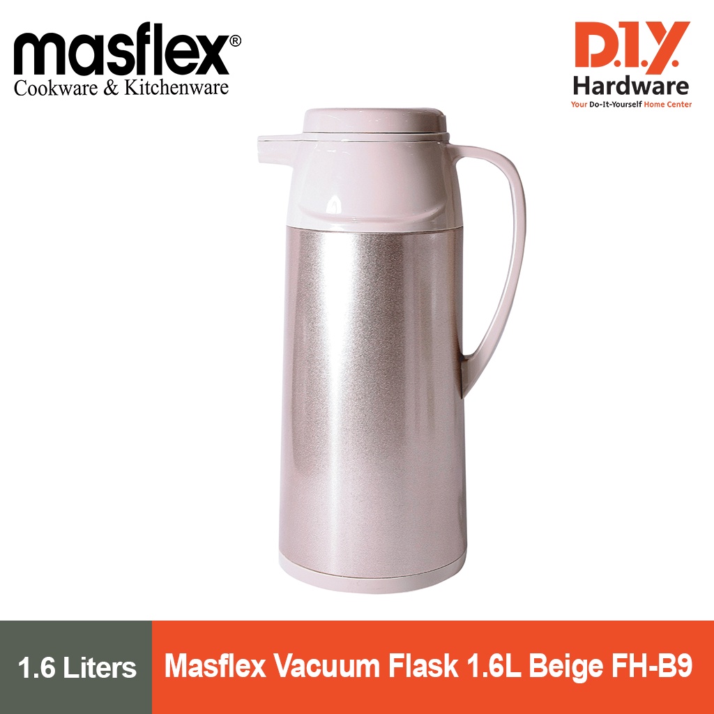 Masflex Vacuum Flask 1.6L Beige FH-B9 | Shopee Philippines