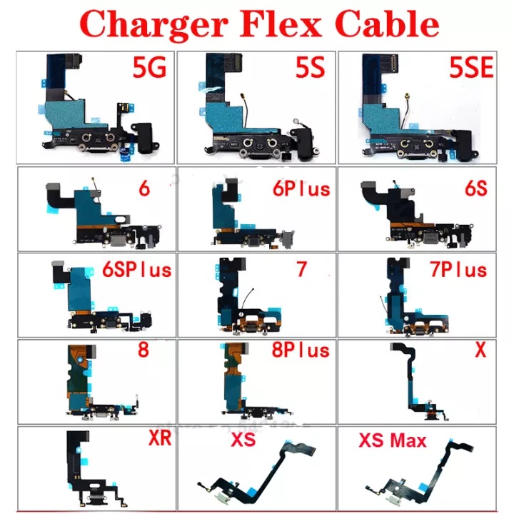 Charging Flex Cable For IP 6 6S 6s plus 6 Plus 7 7 Plus 8 8Plus X XS XR ...