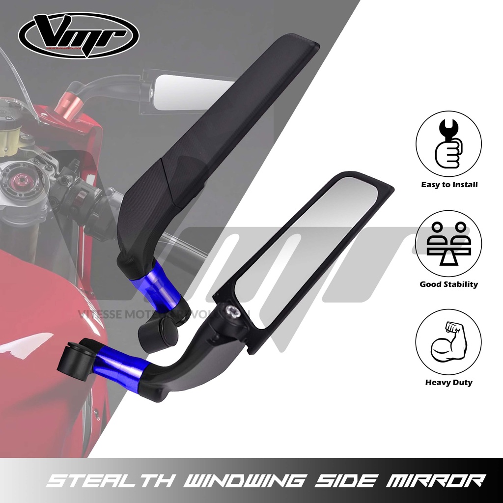 VMR CNC Side Mirror Wind Wing Adjustable Rotating Side Mirrors ...