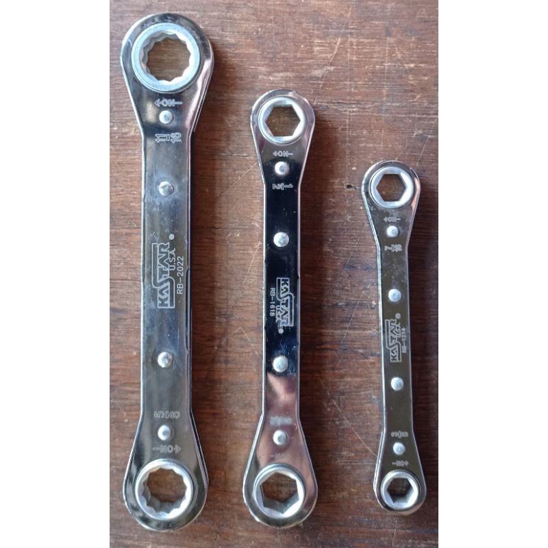 KASTAR 3 pc 3/8 - 11/16 Ratcheting Box Wrench Set | Shopee Philippines
