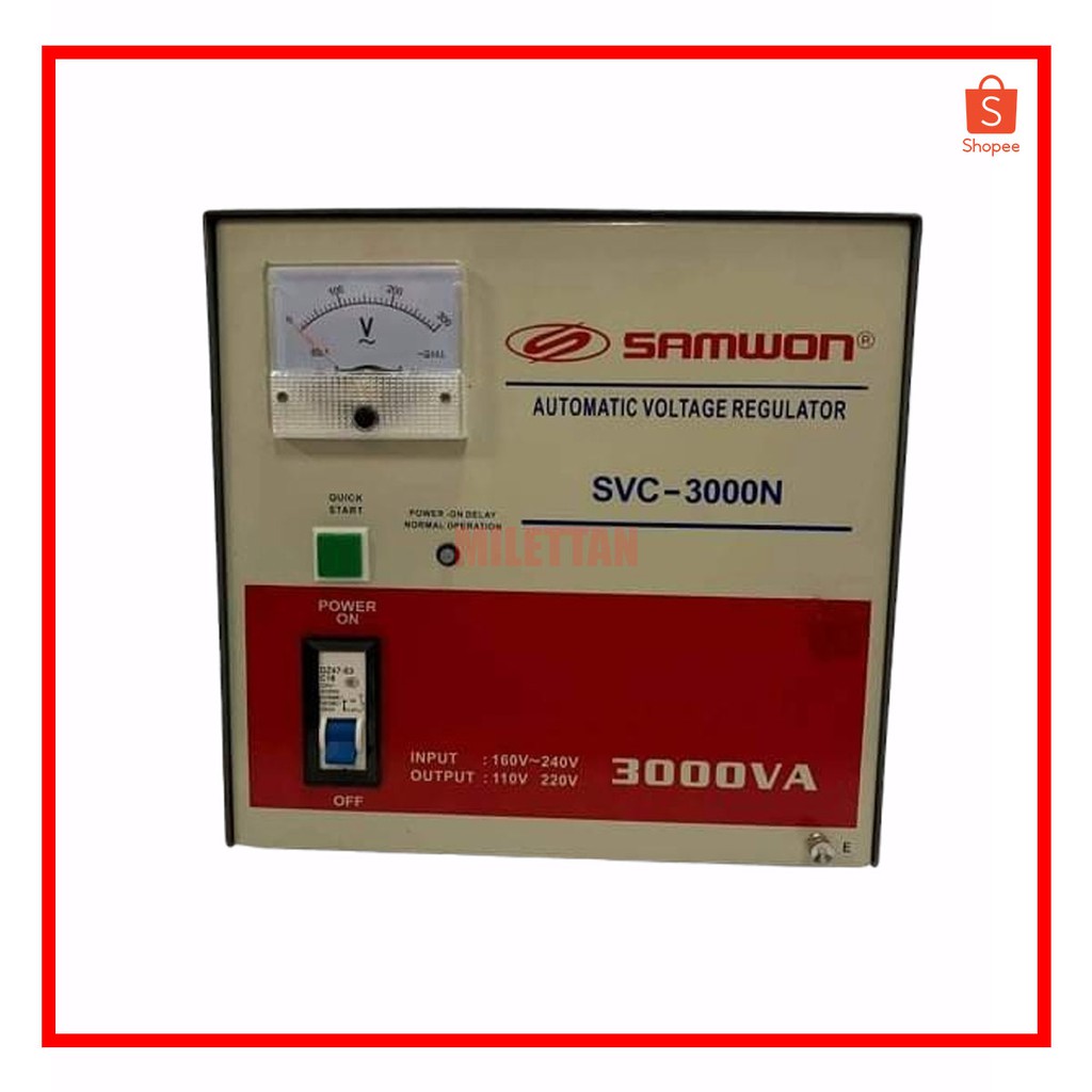 ORIGINAL SAMWON AVR SVC-3000N SERVO MOTOR WITH TIME DEL.AY 3000WATTS ...