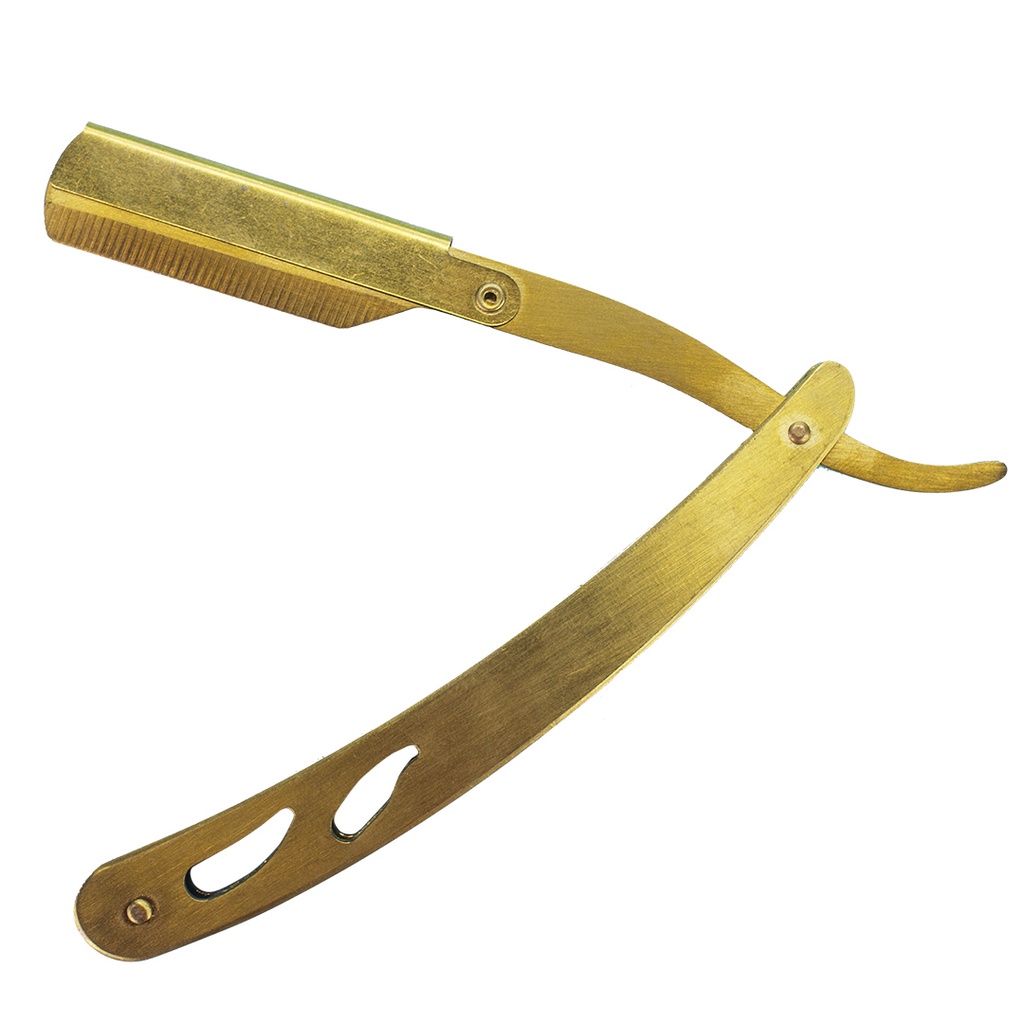 Barber's Labaha Metal Body Hair Cutting Shaver Gold Replaceable Blade ...