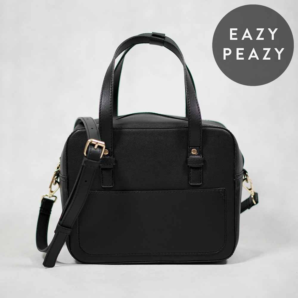 EazyPeazy Double Zip Box Bag (Sling Bag, Shoulder Bag, Hand Bag ...