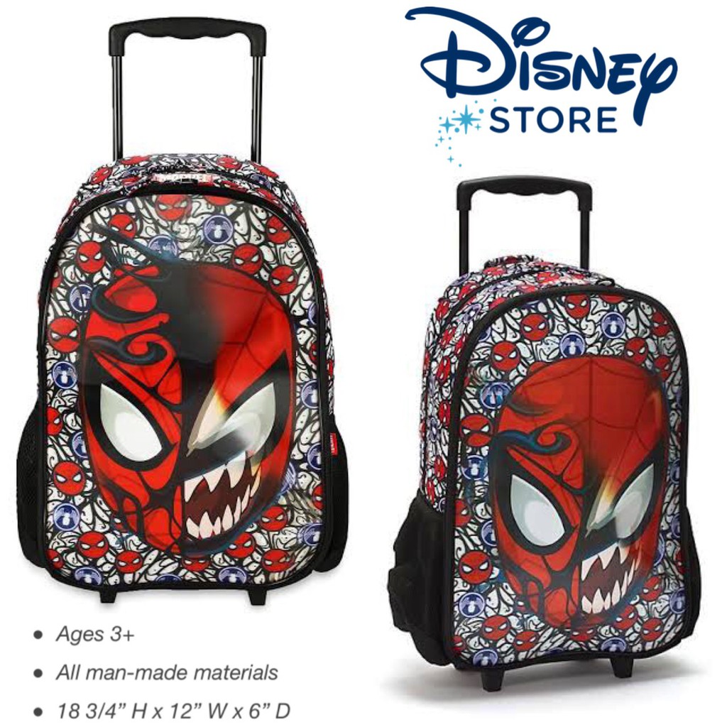 Spider-Man and Venom Lenticular Rolling Backpack Genuine License From ...