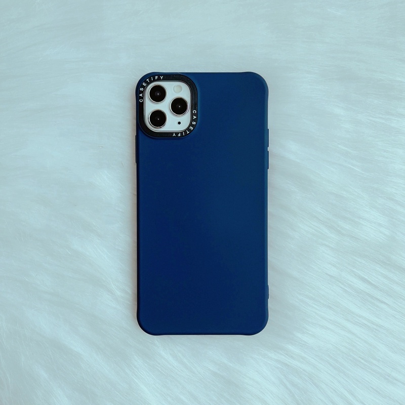 Casetify Simple Navy Blue Basic impact Soft Silicone TPU Case Cover For ...