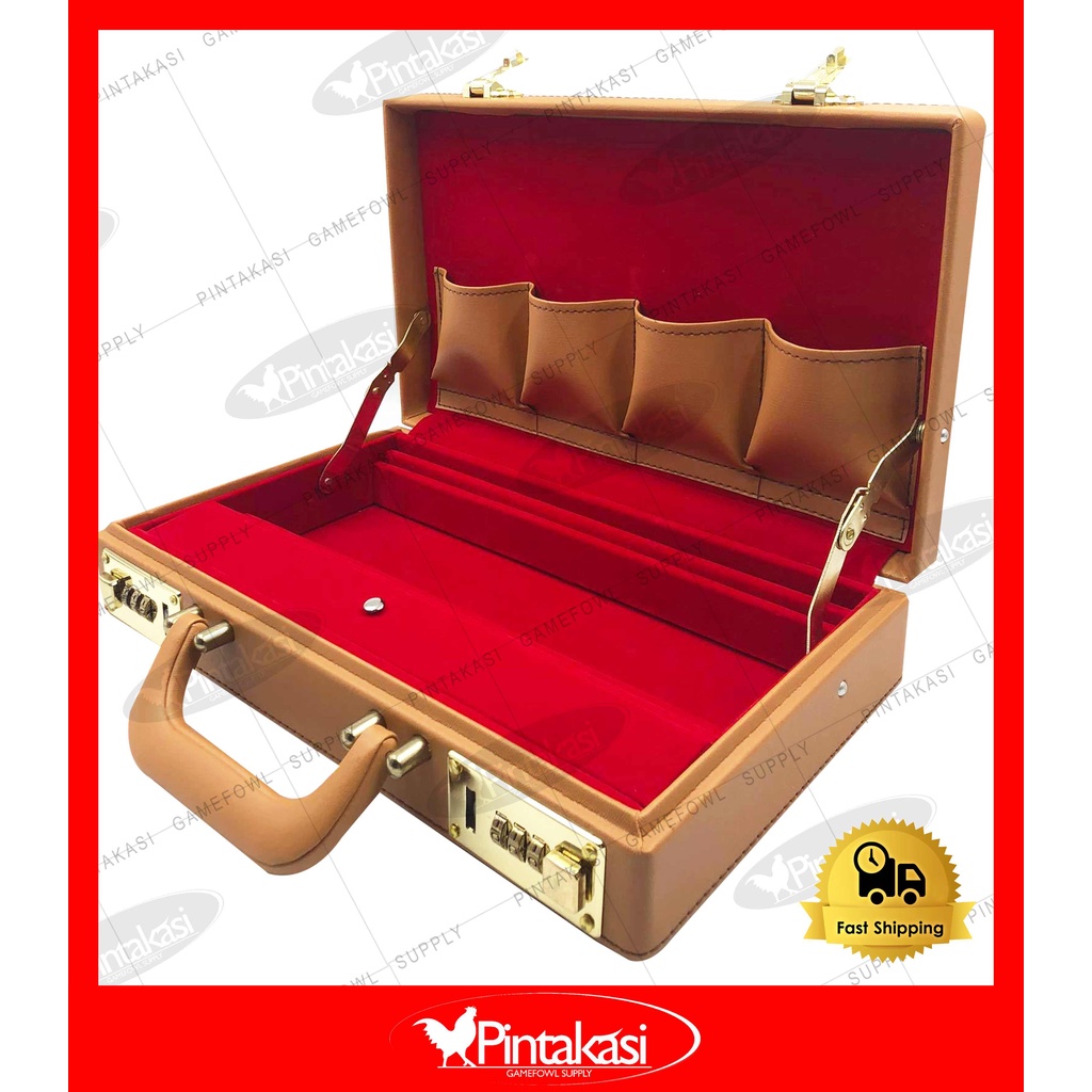 Tari Case Ordinary Beige (Large) 48pcs Tari Blade Capacity for Gamefowl ...