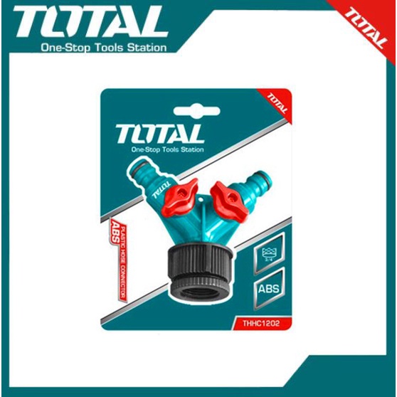 TOTAL TOOLS 2 WAY Plastic Hose Connector Y Swivel Coupling (for 1” and ...