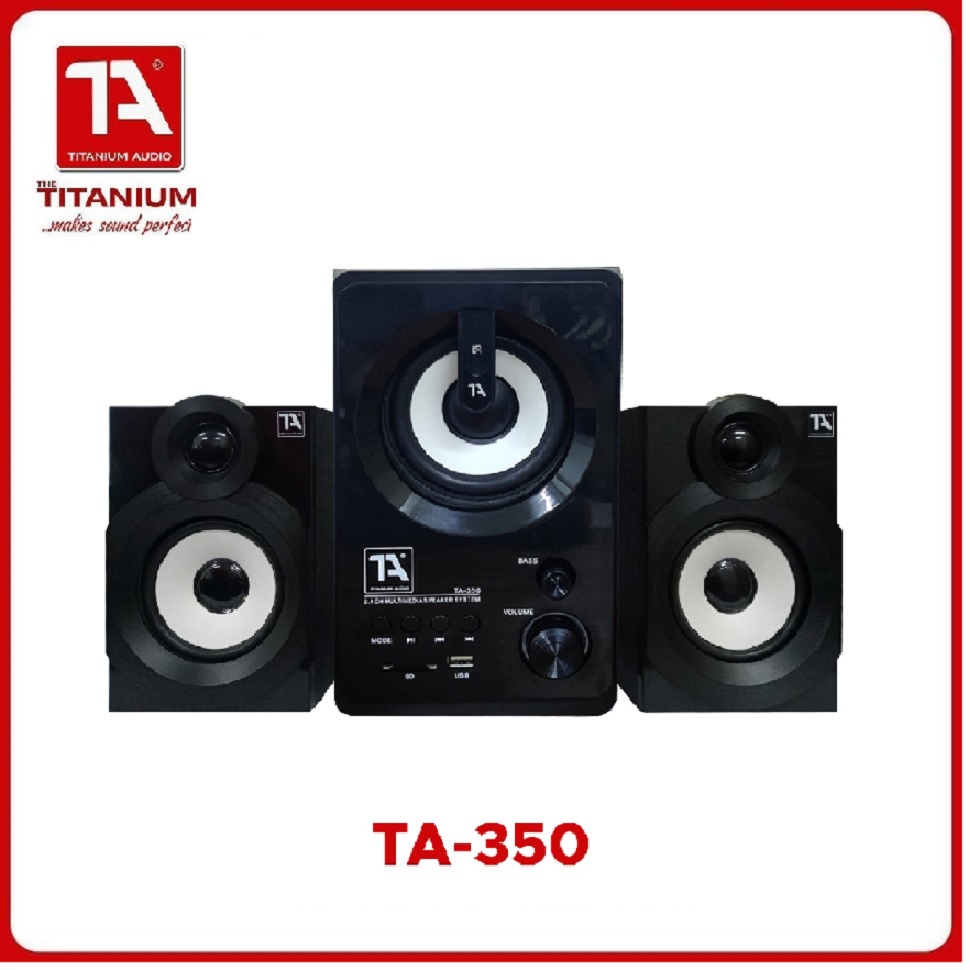 TITANIUM AUDIO TA-350 2.1 MULTIMEDIA SPEAKER SYSTEM WITH SUBWOOFER AND ...
