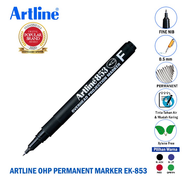 Artline OVERHEAD PROJECTION MARKER EK-853 0.5MM | Shopee Philippines