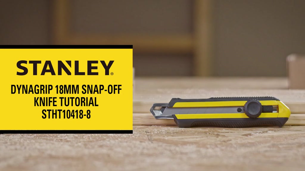 Stanley Cutter Dynagrip Snap-Off Knife Multipurpose Heavy Duty -18mm ...