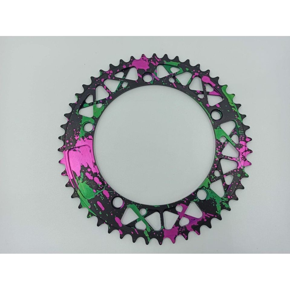 Skeace Lattice Square Tapered Crankset and Chain Ring for Fixed Gear ...