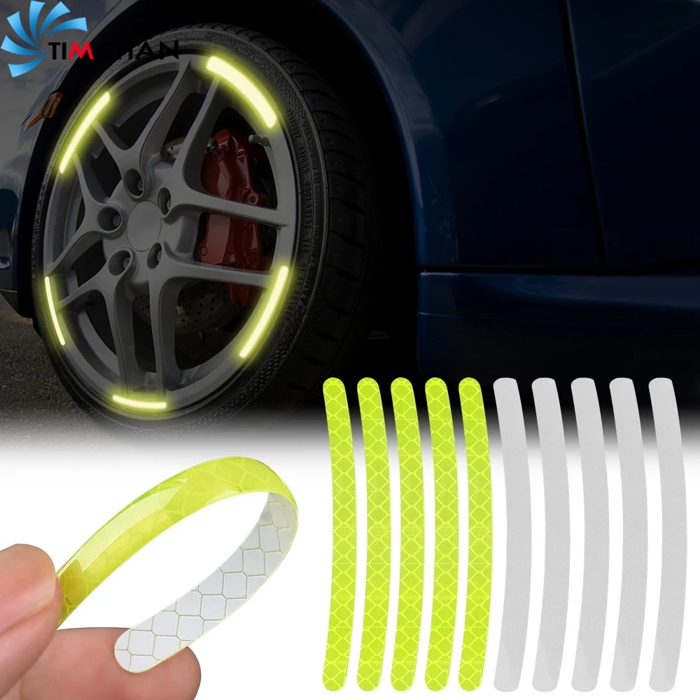 20 Pcs/Set Car Motorcycle Bike Wheel Reflective Stickers / Luxurious ...