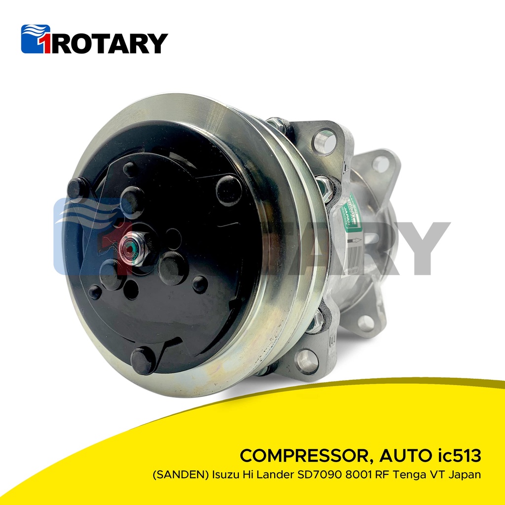 1Rotary Auto Compressor (Sanden) Isuzu Hi Lander SD7090 8001 RF Tenga V ...