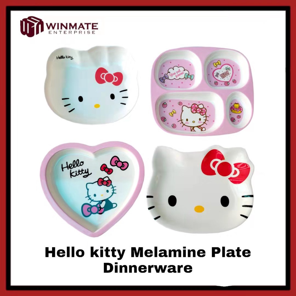 Hello kitty Plate Melamine Dinnerware | Shopee Philippines