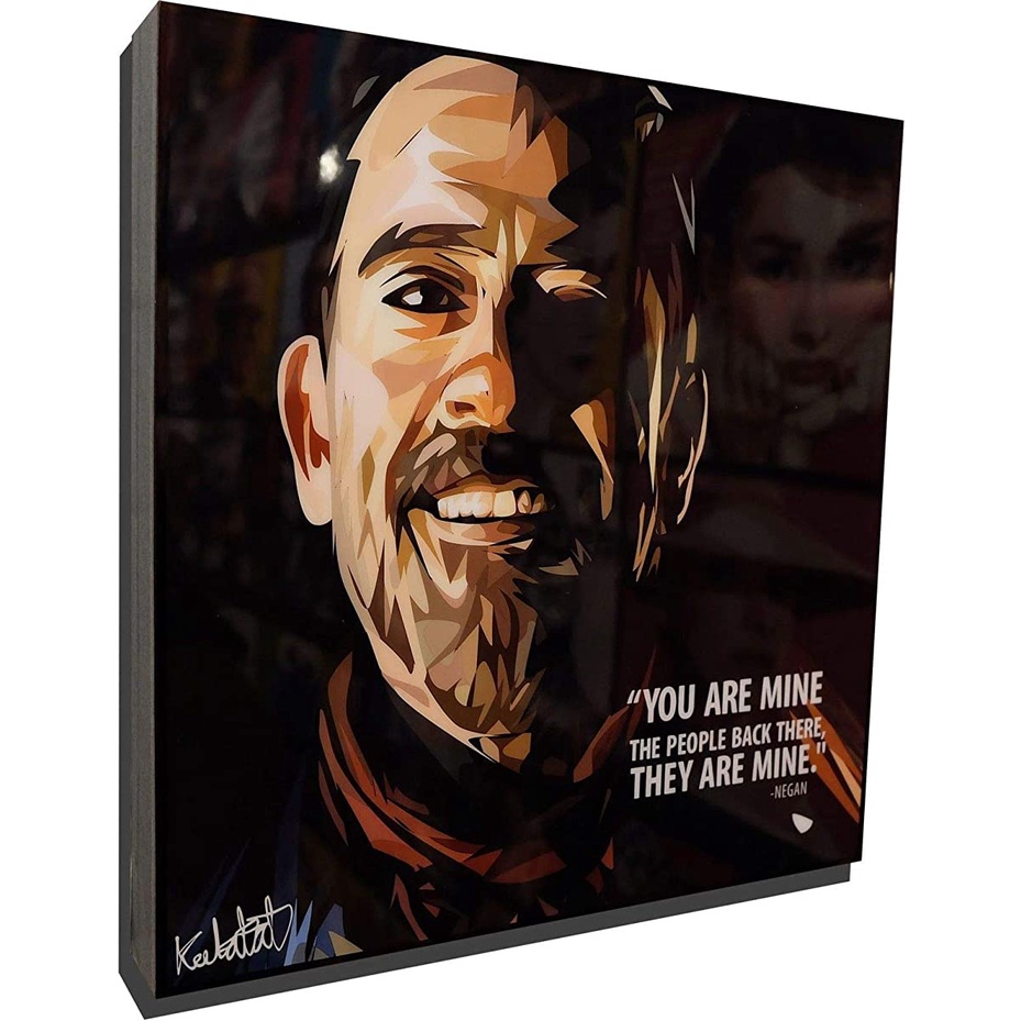 Negan The Walking Dead Poster POP Art Print Painting on Canvas ...