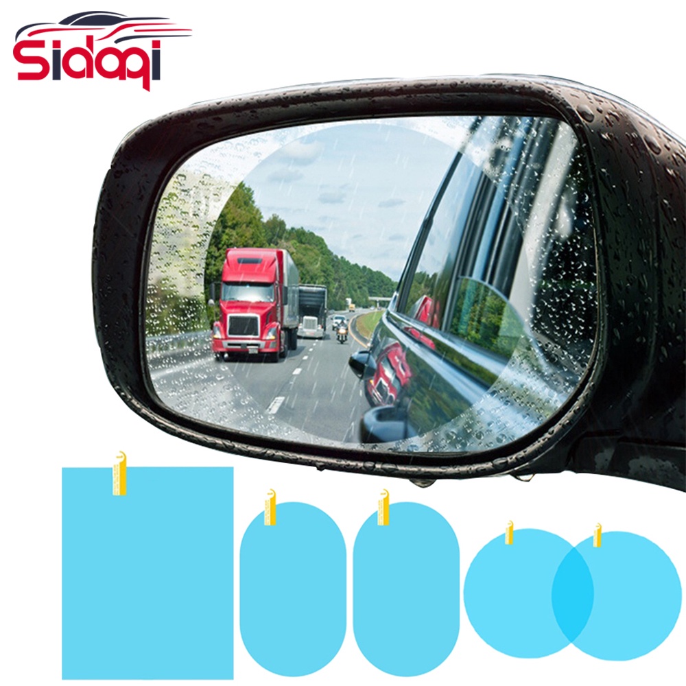 2 piece Car Rearview Mirror Anti Rain Film Car Window Mirror Protective ...