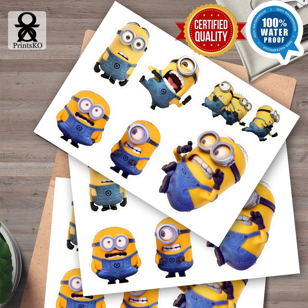 Minions Water Proof Stickers - Design | Shopee Philippines