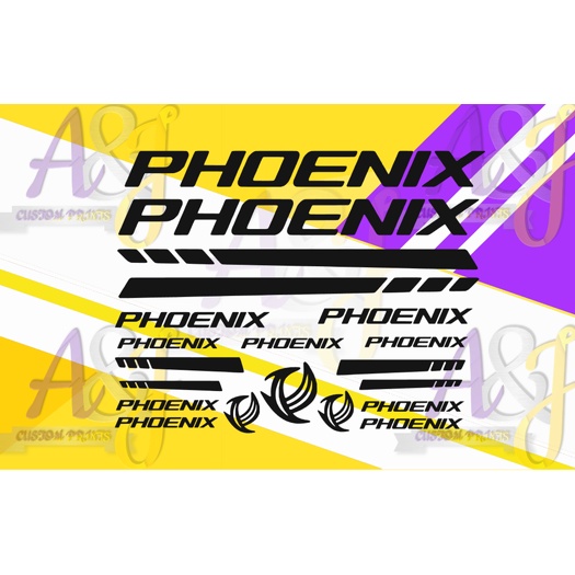 phoenix bicycle frame design set vinyl cutout sticker | Shopee Philippines