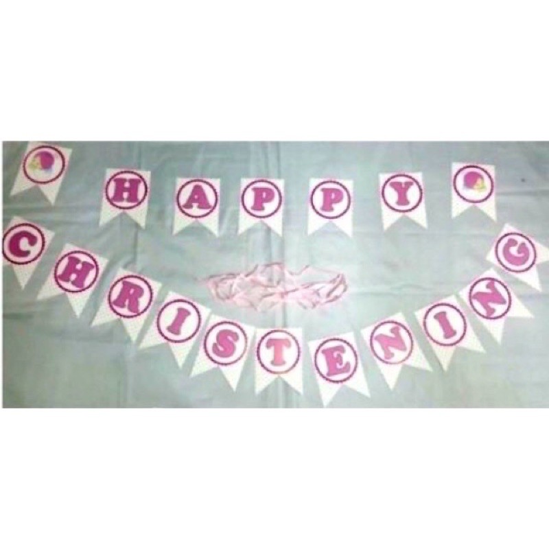 Happy Christening Banner | Shopee Philippines