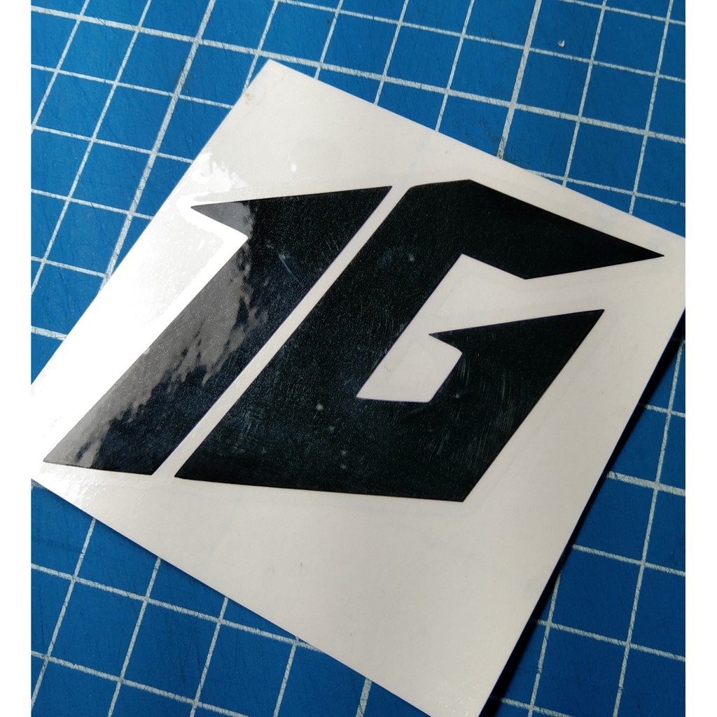 1G sticker Decal 1PC ( Black/White ) | Shopee Philippines