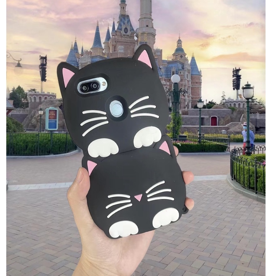 Cartoon Cute Cat case for Samsung A12 A10S A02 A52 A31 A51 A71 J4plus ...