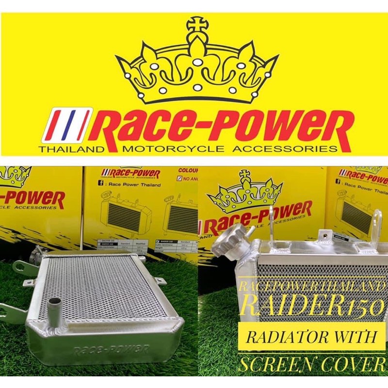 Race Power Oversized Radiator with Screen cover Raider150 Sniper150 ...