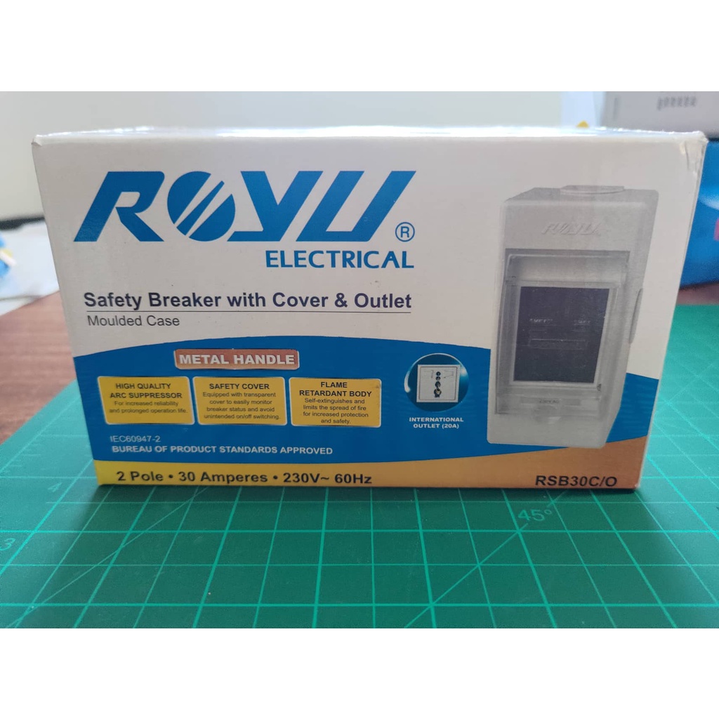 ROYU CIRCUIT BREAKER BOLT ON 30 AMPERES WITH AIRCON SOCKET | SET ...