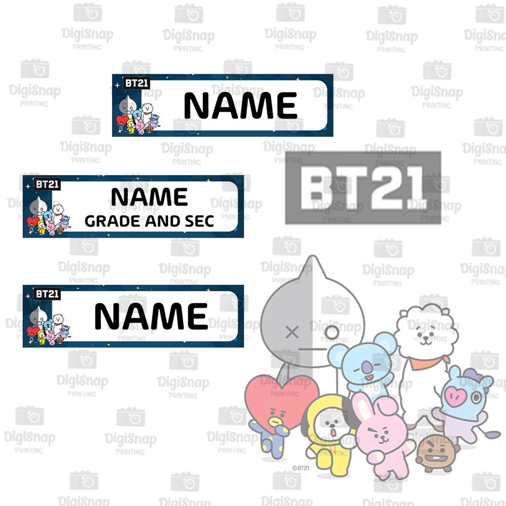 Subject Stickers - BT21 Theme | Shopee Philippines