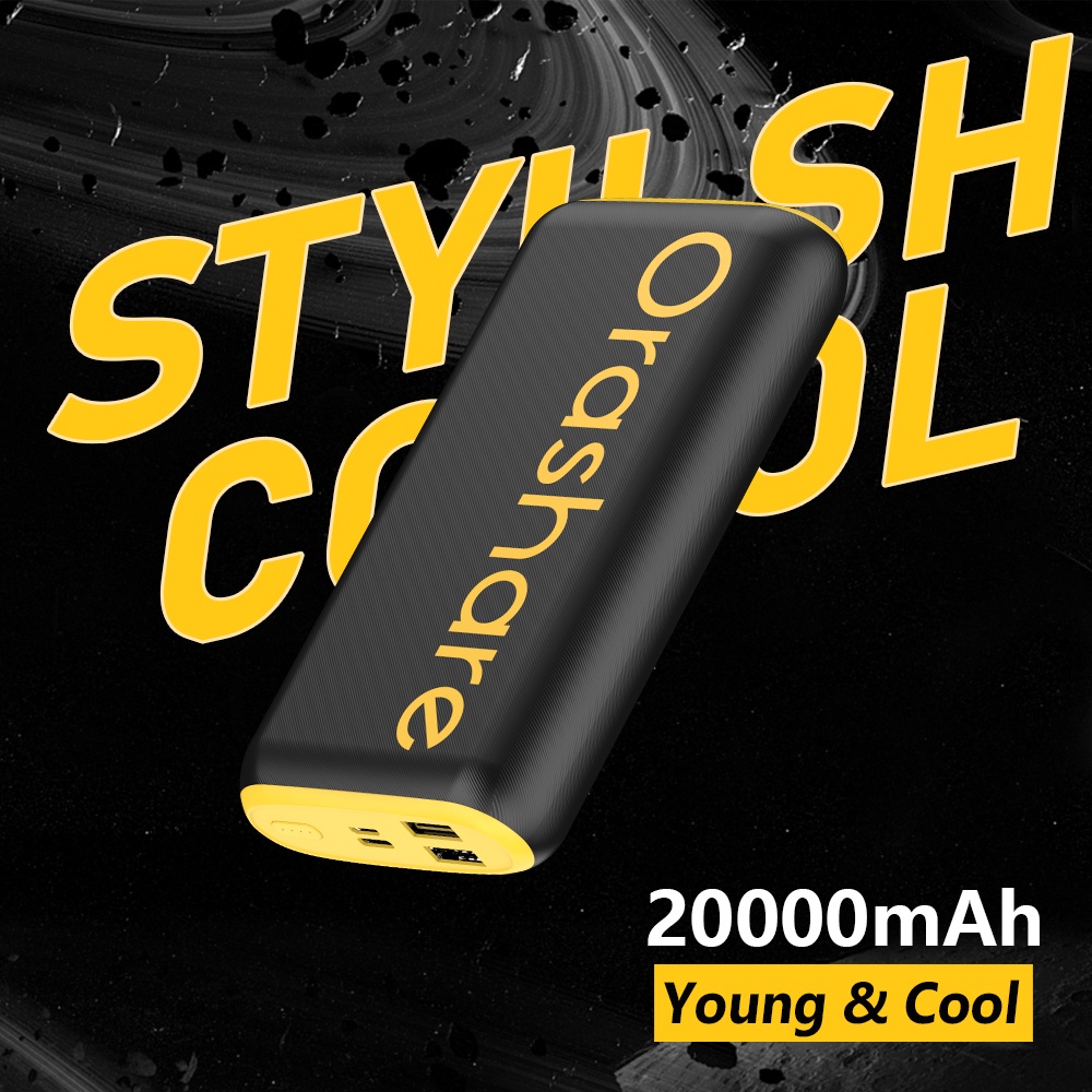 Orashare O20 20000mAh Powerbank Fast Charging Large Capacity Dual USB ...