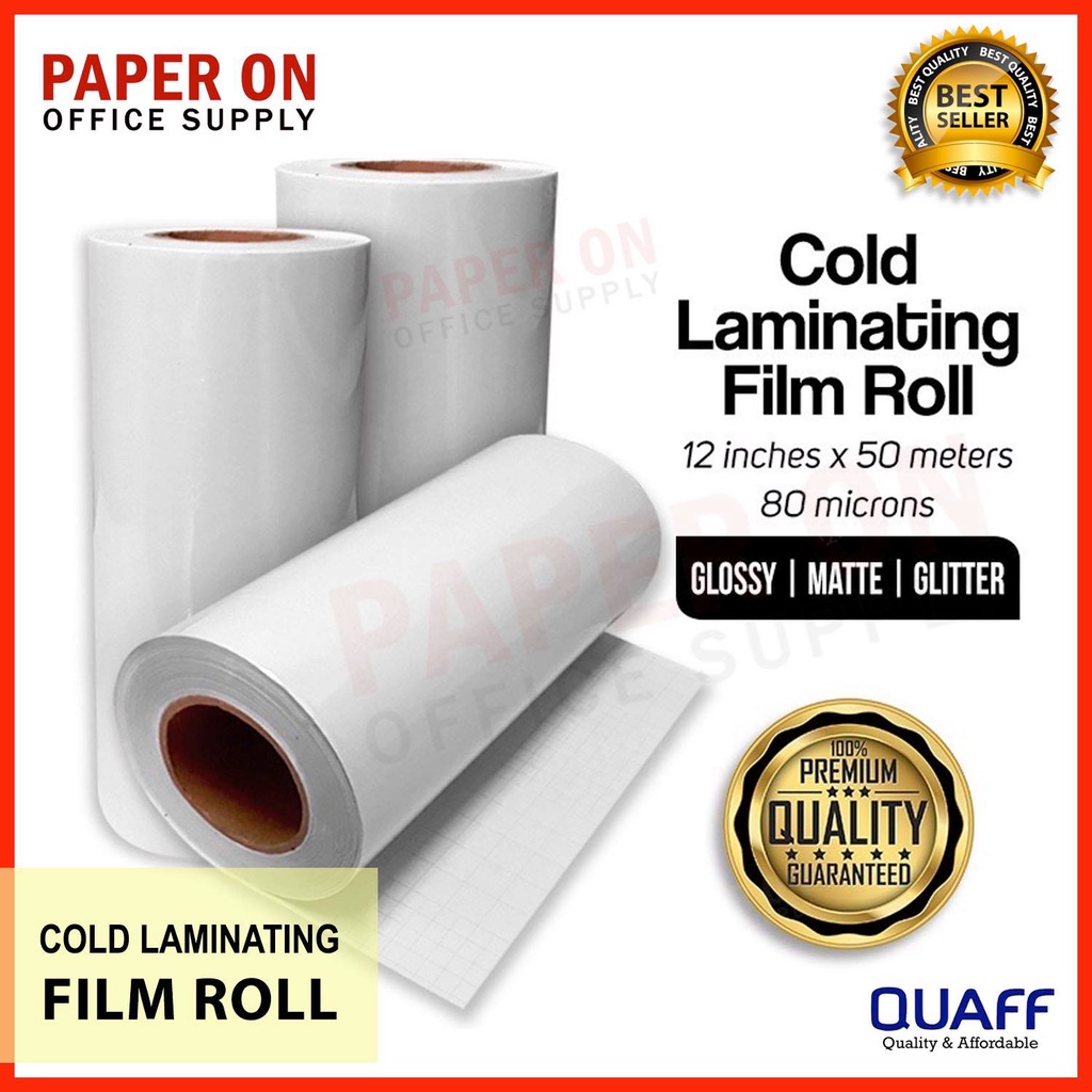 Photo Top Roll 12 Inches Glossy | Matte | Glitter Cold Laminating Film ...