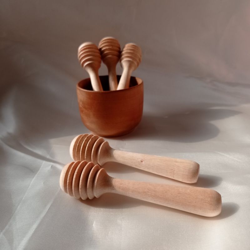 Honey Dipper, 12 cm Wooden Honey Spoon | Shopee Philippines