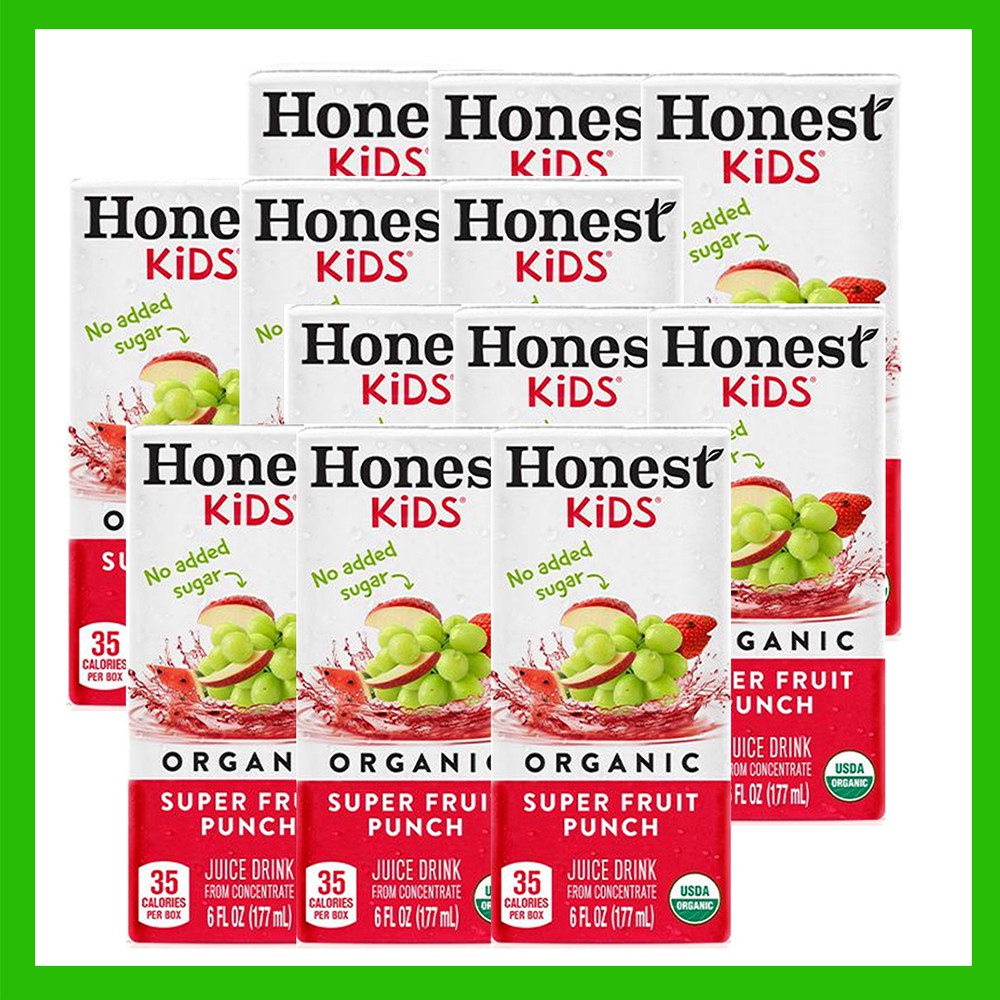 Honest Kids Super Fruit Punch Organic Juice Drink 12 Pack | Shopee ...
